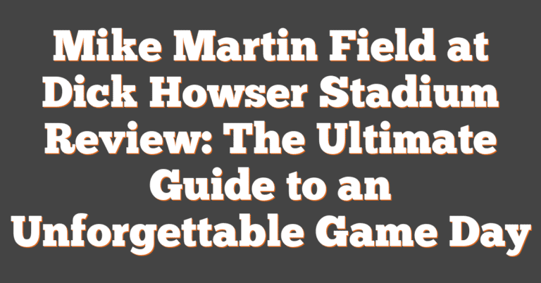 Mike Martin Field At Dick Howser Stadium Review: The Ultimate Guide To ...