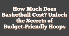 How Much Does Basketball Cost? Unlock The Secrets Of Budget-Friendly Hoops